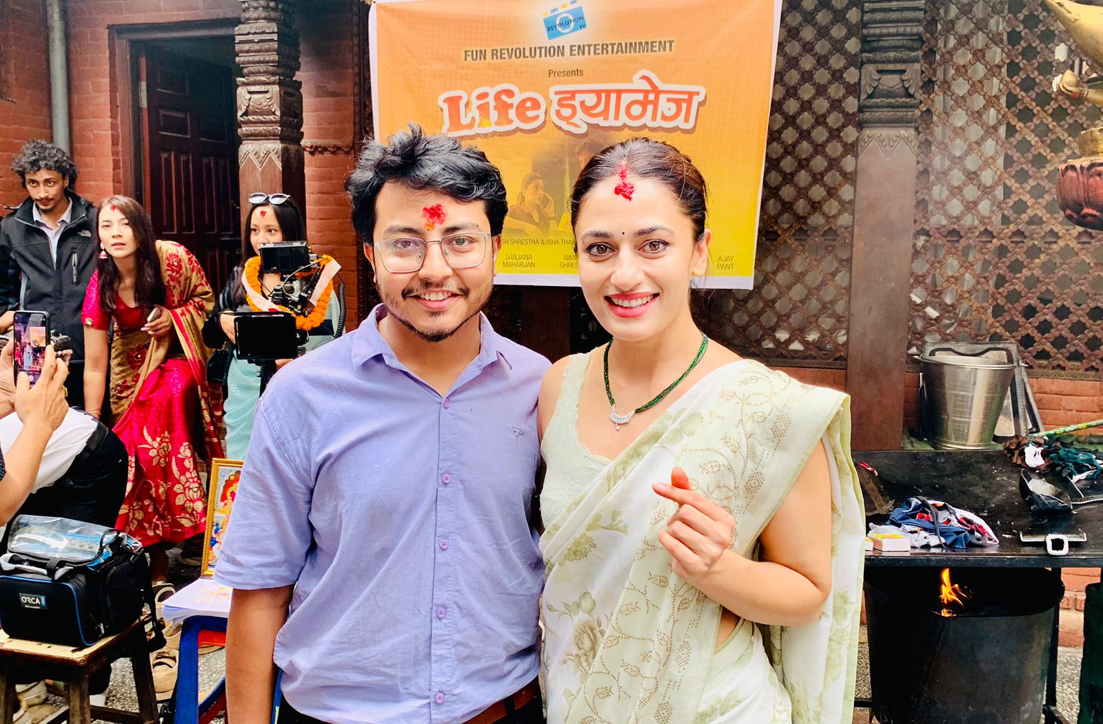 गणेश मन्दिरमा ‘लाइफ ड्यामेज’को शुभमुहूर्त - Dkura.com